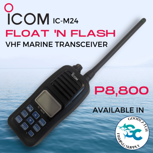 iCOM Float n Flash IC-M24 VHF Marine Transceiver – Goodcatch