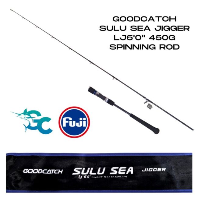 NEW GoodCatch GC Sulu Sea Jigger Spinning LJ6’0″ 450g Medium Heavy ...