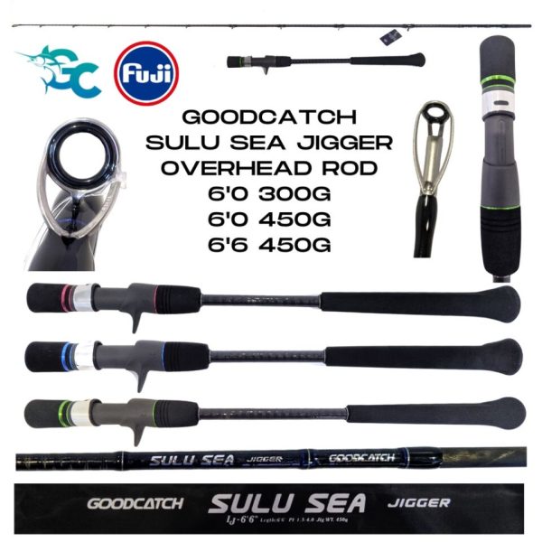 NEW GoodCatch GC Sulu Sea Jigger Baitcasting Medium Heavy 602 662 ...